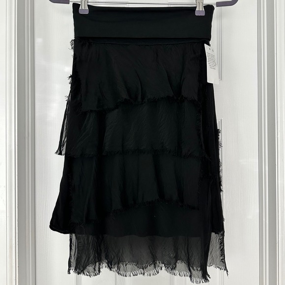 Gigi Moda | Skirts | Gigi Moda Layered Ruffle Tiered Skirt Black ...
